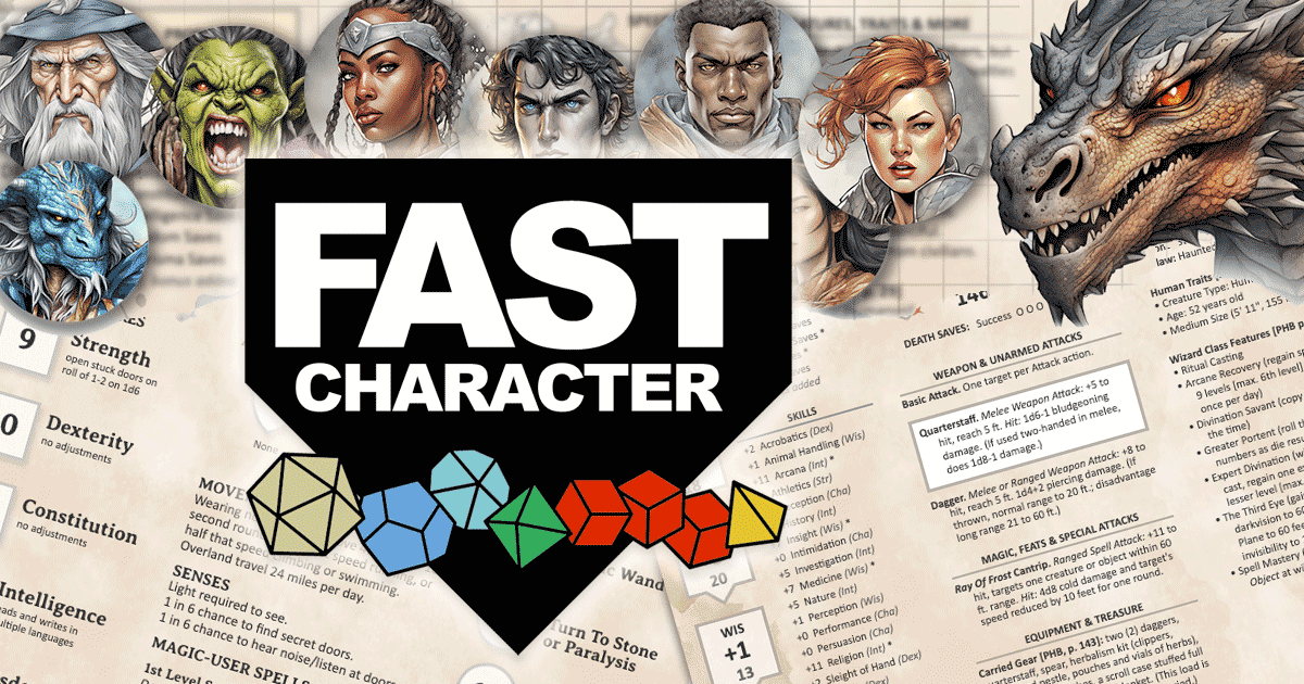 Fast Character | D&D Character Creator (5E '14)